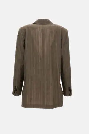 Max Mara Pinstripe Double-breasted Blazer