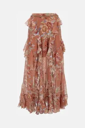 Zimmermann Maxi Ruffled Skirt - Multicolor