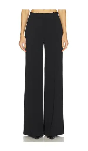 Theory Fluid Flare Crepe Pant - Black