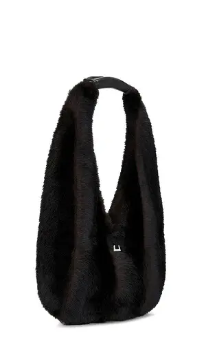 Apparis Colette Shaved Mink Fur Bag - Black
