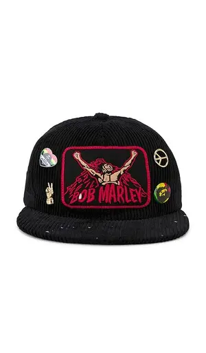 MadeWorn Bob Marley Baseball Cap - Black