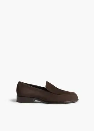 KHAITE Miles Suede Loafer