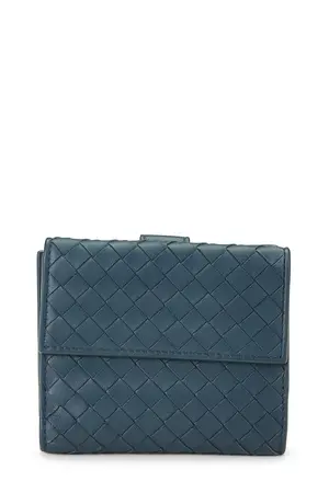 Bottega Veneta Intrecciato Compact Wallet - Green