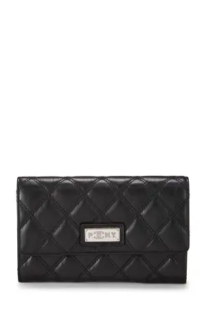 Chanel Calfskin Paris-new York Flap Wallet - Black