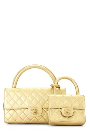 Chanel Quilted Lambskin Double Bag