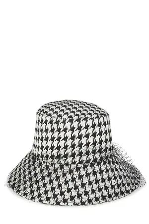 Dior Houndstooth Bucket Hat - Multi