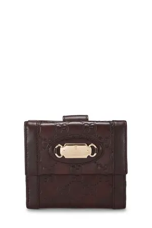 Gucci Microssima Compact Wallet - Brown