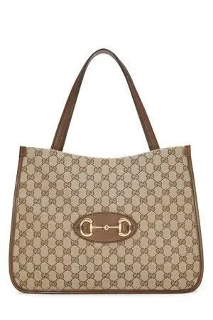 Gucci Original Gg 1955 Horsebit Tote - Beige