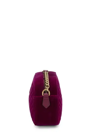 Gucci Velvet Gg Marmont Crossbody Bag