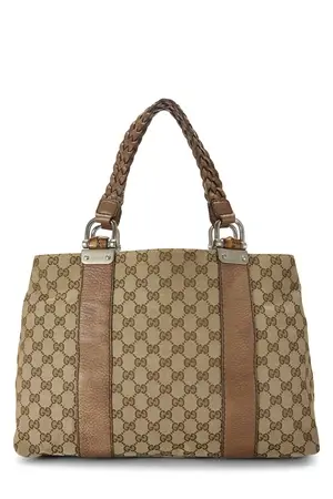 Gucci Original Gg Bamboo Bar Tote