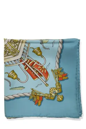 Hermès Multicolor 'railing' Silk Scarf 90