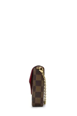 LOUIS VUITTON Damier Ebene Pochette Felicie - Brown