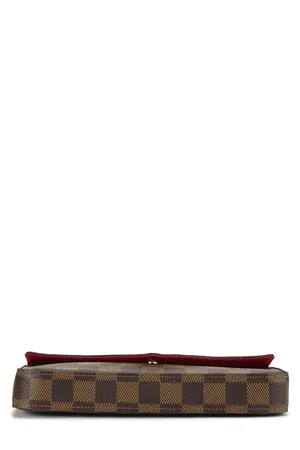LOUIS VUITTON Damier Ebene Pochette Felicie - Brown