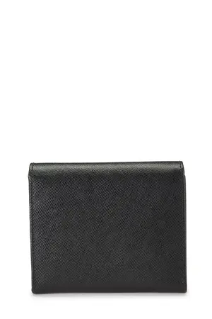 Prada Saffiano Snap Compact Wallet
