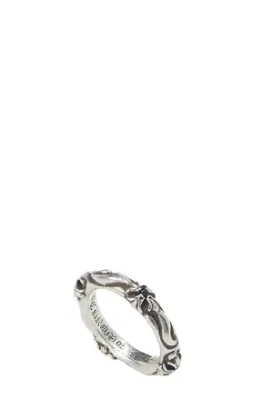 Chrome Hearts Sterling Diamond Sbt Plus Ring - Blue