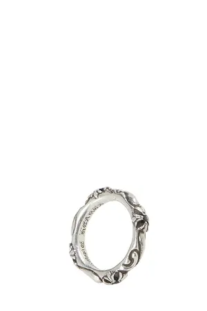 Chrome Hearts Sterling Diamond Sbt Plus Ring - Blue