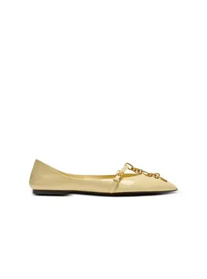 Balmain Sync Ballet Flats - Yellow