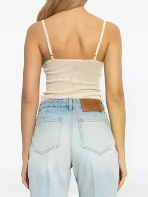 Victoria Beckham Ribbed-knit Tank Top - Neutrals