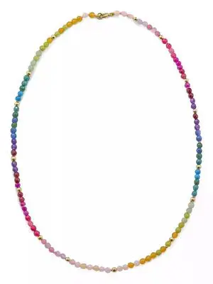 Robinson Pelham 18kt Gold Beaded Necklace With Heart Pendant - Yellow