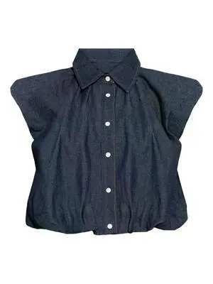 FRAME Collared Sleeveless Shirt