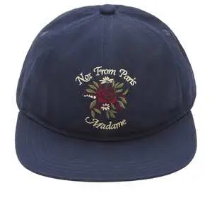 Drole De Monsieur Rose Slogan Cap - Navy