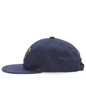 Drole De Monsieur Rose Slogan Cap - Navy