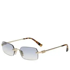 Miu Miu B50s Sunglasses - Pale Gold/clear Gradient Light Blue