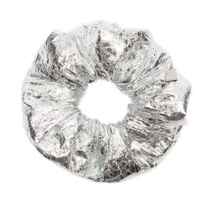 MAISON MARGIELA Foil Scrunchie - Silver