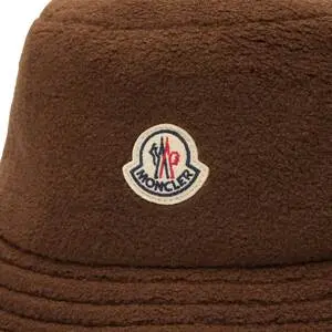 Moncler Teddy Fleece Bucket Hat - Brown