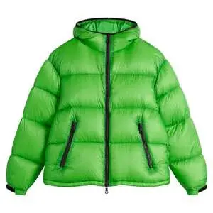 MKI MIYUKI ZOKU Translucent Hooded Bubble Jacket - Emerald