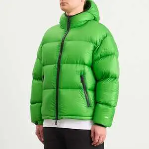 MKI MIYUKI ZOKU Translucent Hooded Bubble Jacket - Emerald