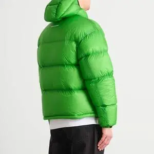 MKI MIYUKI ZOKU Translucent Hooded Bubble Jacket - Emerald