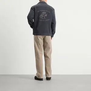 PALMES Lake Zip Shirt Jacket - Charcoal