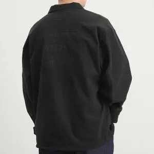 WTAPS Poly Fleece Back Motif Overshirt - Black