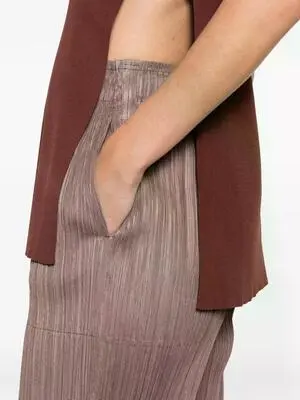 Issey Miyake Pleated Trousers - Brown