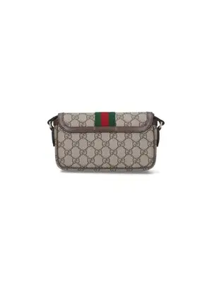 Gucci Mini 'ophidia' Shoulder Bag - Beige