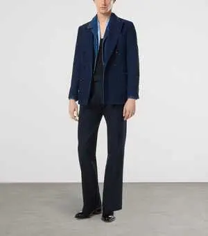 TOM FORD Double-breasted Denim Blazer
