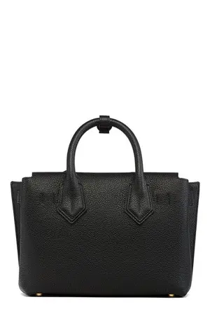 Mcm Milla Tote In Spanish Embossed Leather - Black