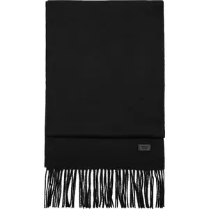 Mango Fringe Scarf - Black