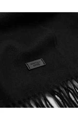 Mango Fringe Scarf - Black