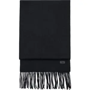 Mango Fringe Scarf Navy