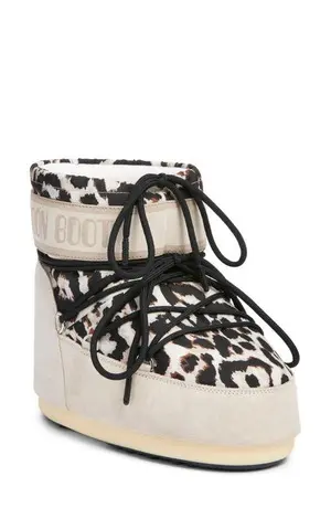 MOON BOOT® Icon Low Leopard Print Boots