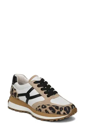 Veronica Beard Valentina Leopard Contrast Sneakers