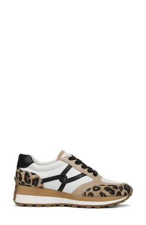 Veronica Beard Valentina Leopard Contrast Sneakers