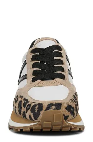 Veronica Beard Valentina Leopard Contrast Sneakers