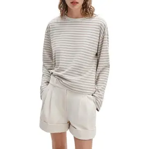 Rag & Bone Kelly Stripe Boxy T-shirt - Ivory