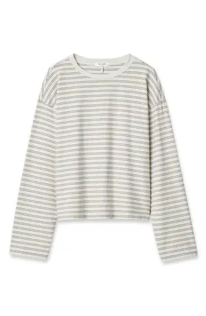 Rag & Bone Kelly Stripe Boxy T-shirt - Ivory
