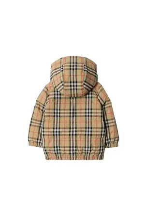 Burberry Check Nylon Puffer Coat