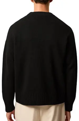 REISS Archibald Embroidered Wool Sweater
