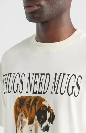 SANTO STUDIO Thugs Need Mugs Graphic T-shirt